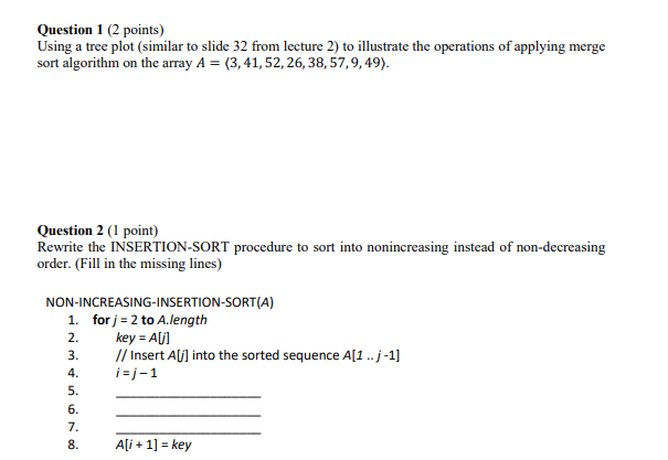 Solved Question 1 (2 points) Using a tree plot (similar to | Chegg.com