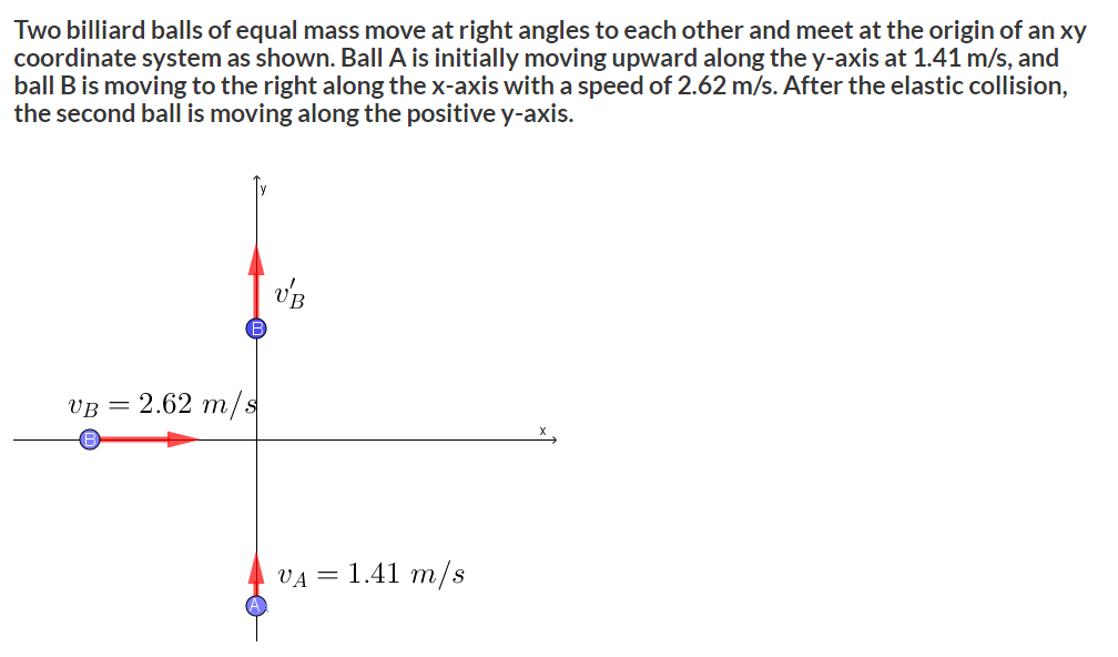 Solved Part A What is the speed of ball B? Part B What is | Chegg.com