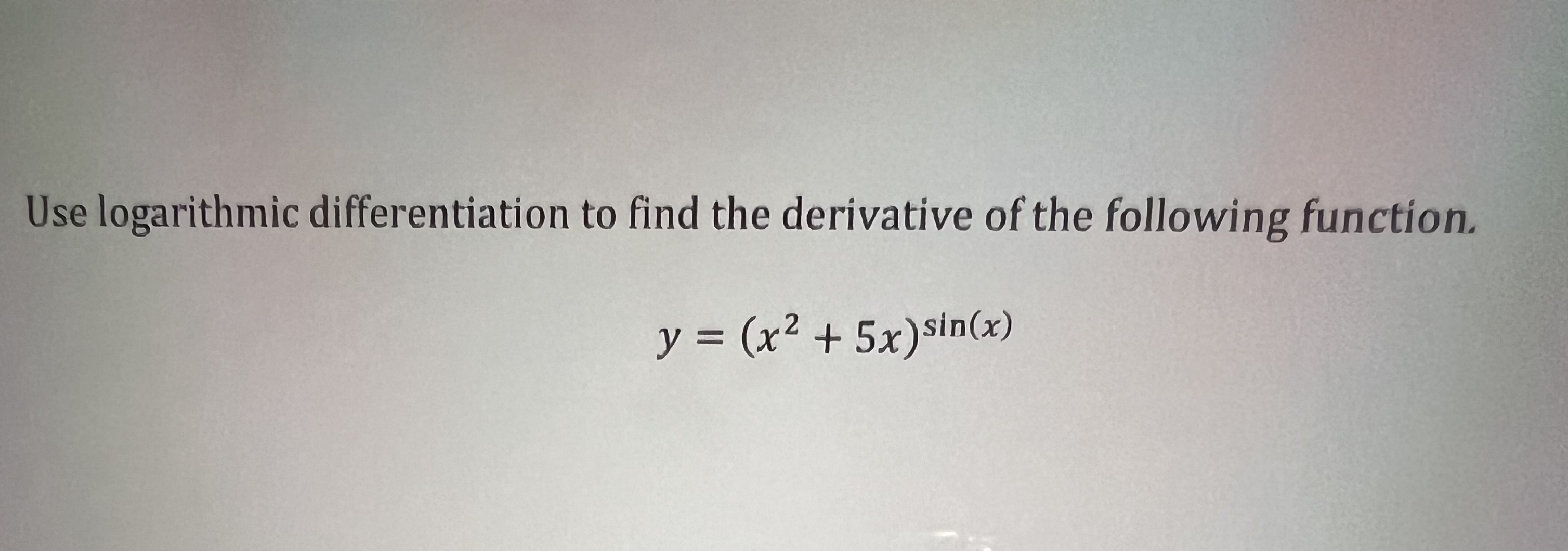 Solved Use logarithmic differentiation to find the | Chegg.com