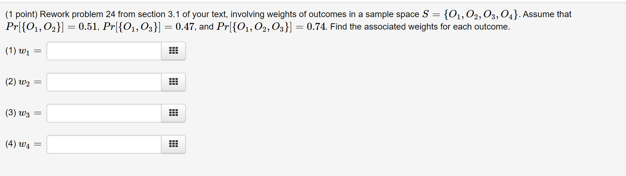 Solved (1 point) Rework problem 21 from section 3.1 of your | Chegg.com