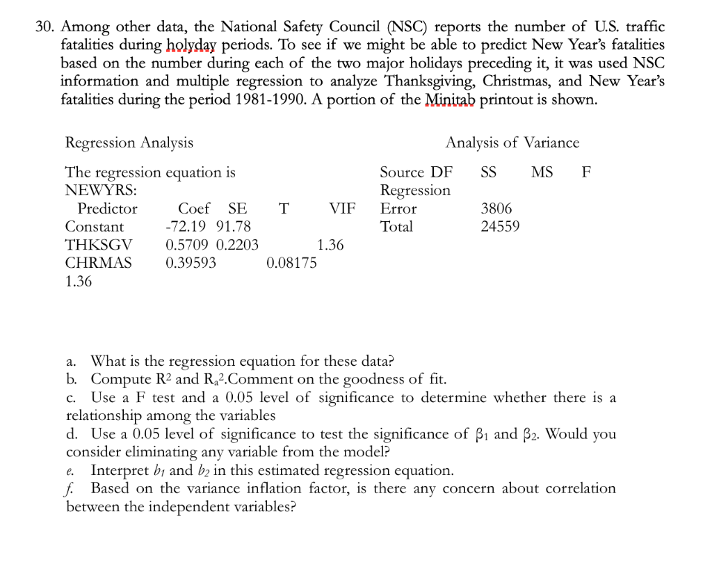 30. Among other data, the National Safety Council | Chegg.com