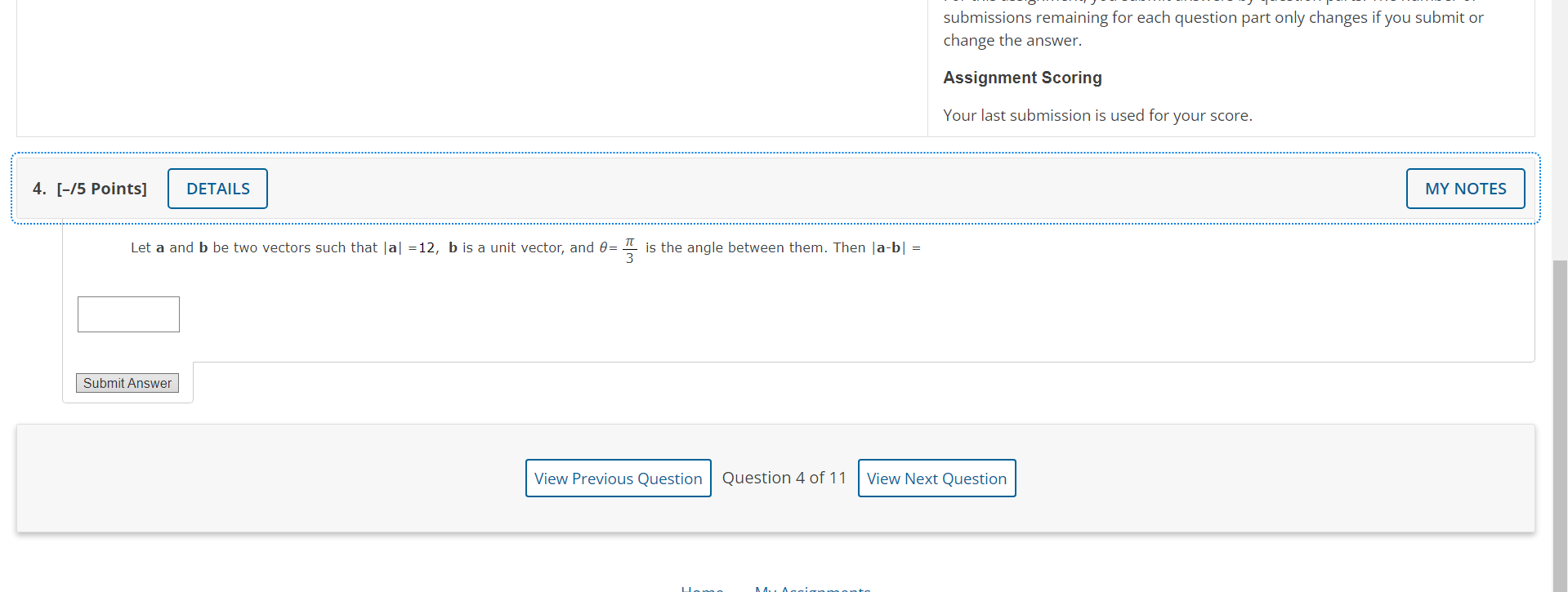 Solved submissions remaining for each question part only | Chegg.com