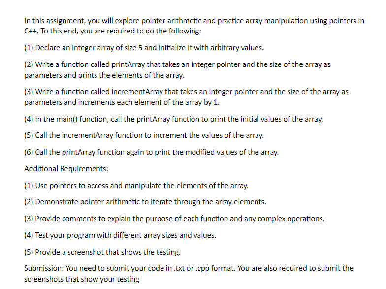 Solved In this assignment, you will explore pointer | Chegg.com Solved In this assignment, you will explore pointer | Chegg.com