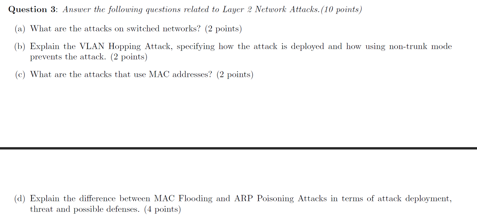 Solved Question 3: Answer the following questions related to | Chegg.com