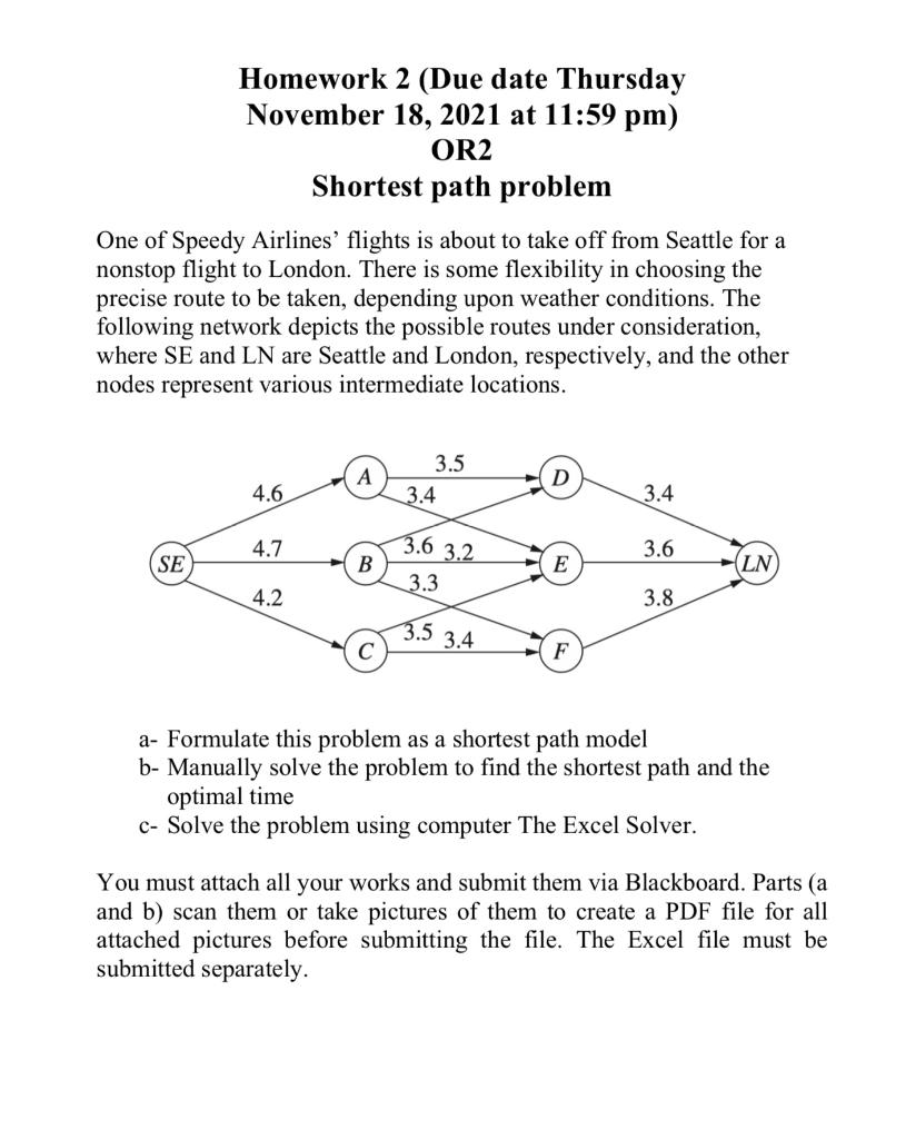 Homework 2 (Due date Thursday November 18, 2021 at | Chegg.com