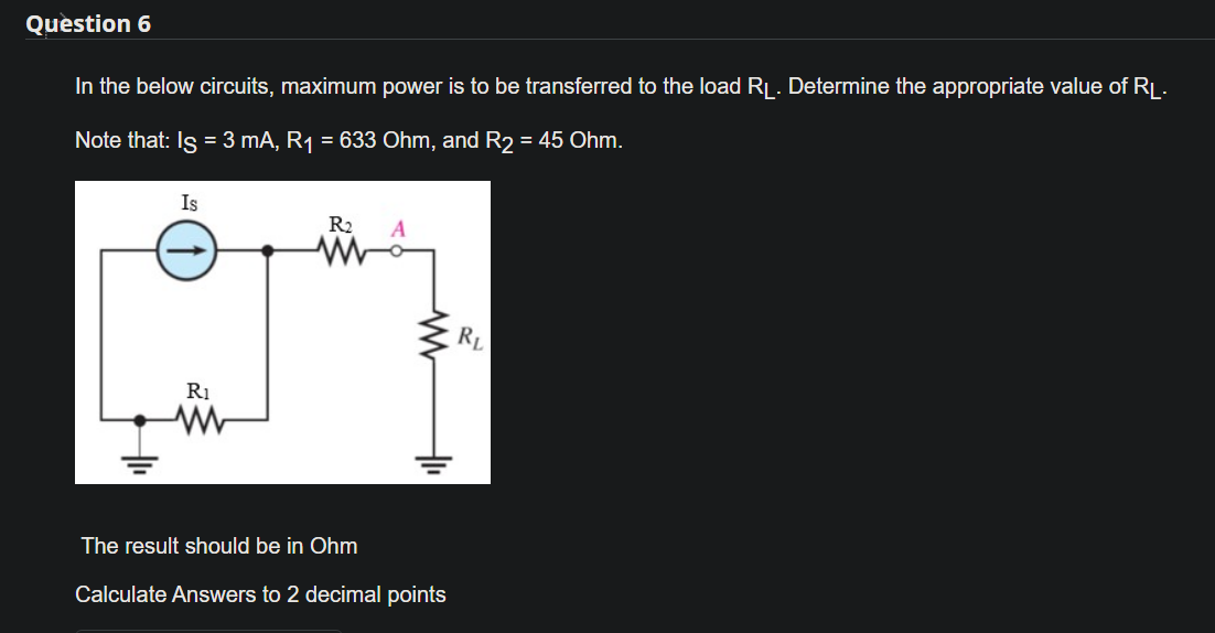 Solved In the below circuits, maximum power is to be | Chegg.com
