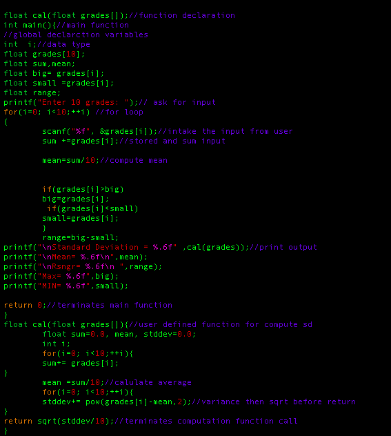 Solved im trying to add range calculation to my program | Chegg.com