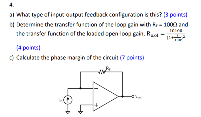 Solved ) What type of input‐output feedback configuration is | Chegg.com