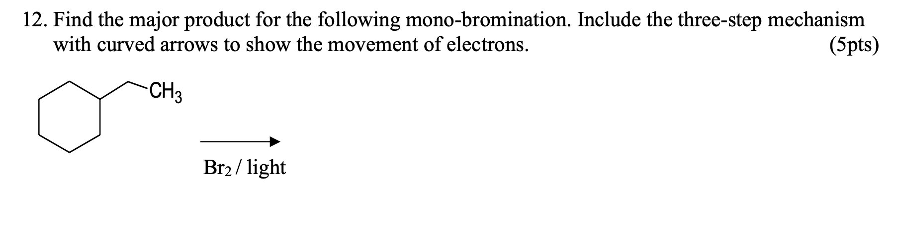 Solved Find the major product for the following | Chegg.com