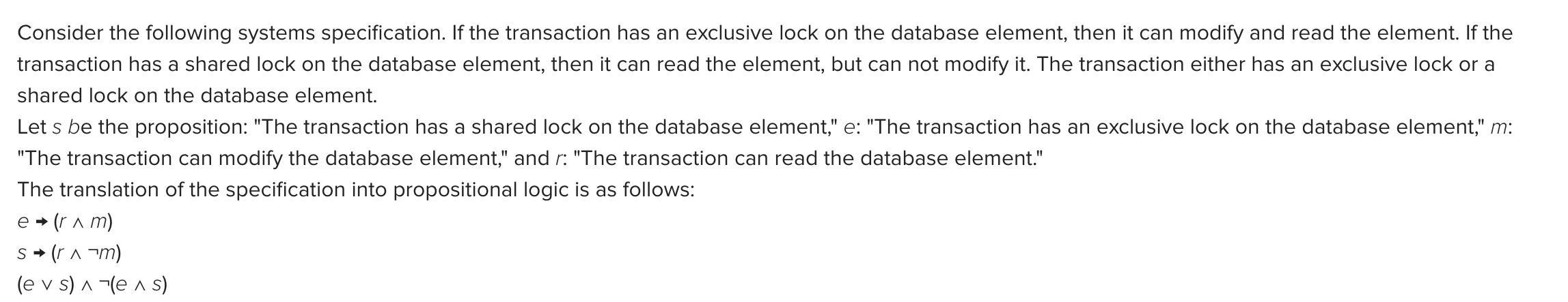 Solved Consider the following systems specification. If the | Chegg.com