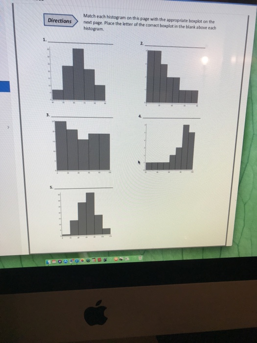 Solved Match each histogram on this page with the | Chegg.com