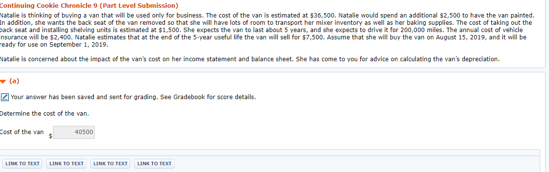 Solved Continuing Cookie Chronicle 9 (Part Level Submission) | Chegg.com