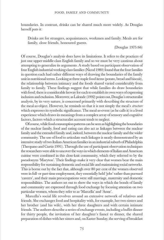 4 FOOD, FAMILY AND COMMUNITY In this chapter, the | Chegg.com