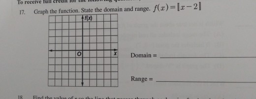 Solved 24. Graph each function. State the domain and range. | Chegg.com