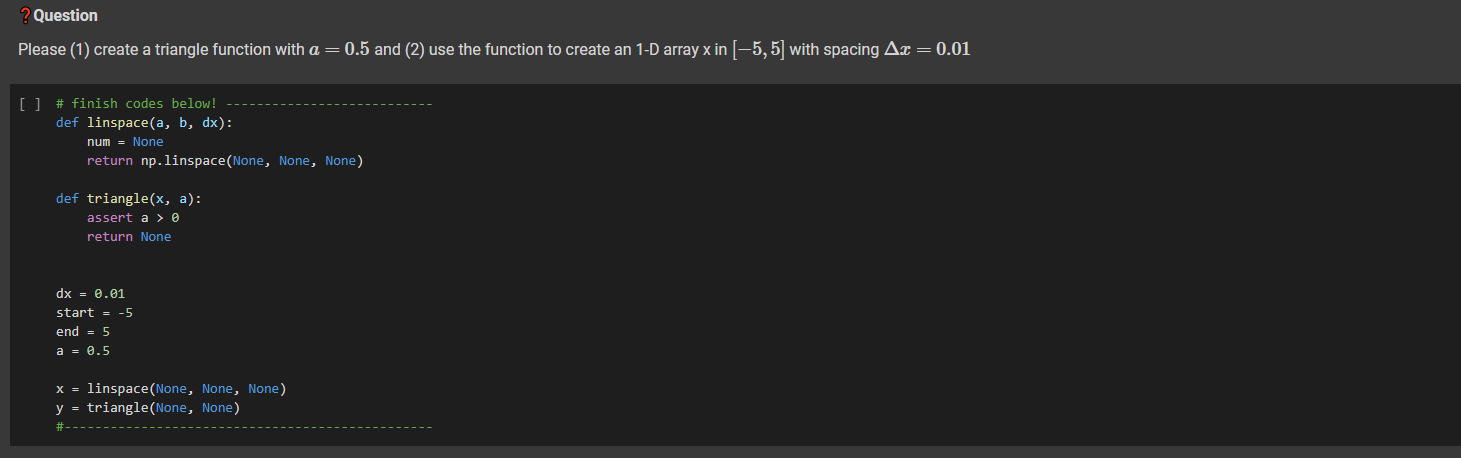 Solved (10%) Question2: Piecewise function - triangle | Chegg.com