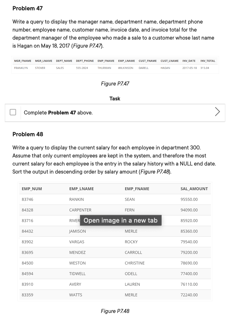 Solved SQL/MYSQL The Ch07_LargeCo database stores data for a | Chegg.com