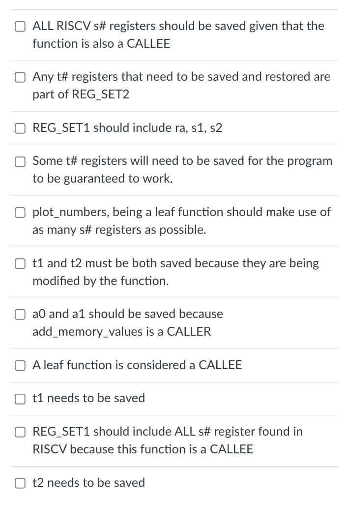 A callable nested function add_memory_values as shown | Chegg.com