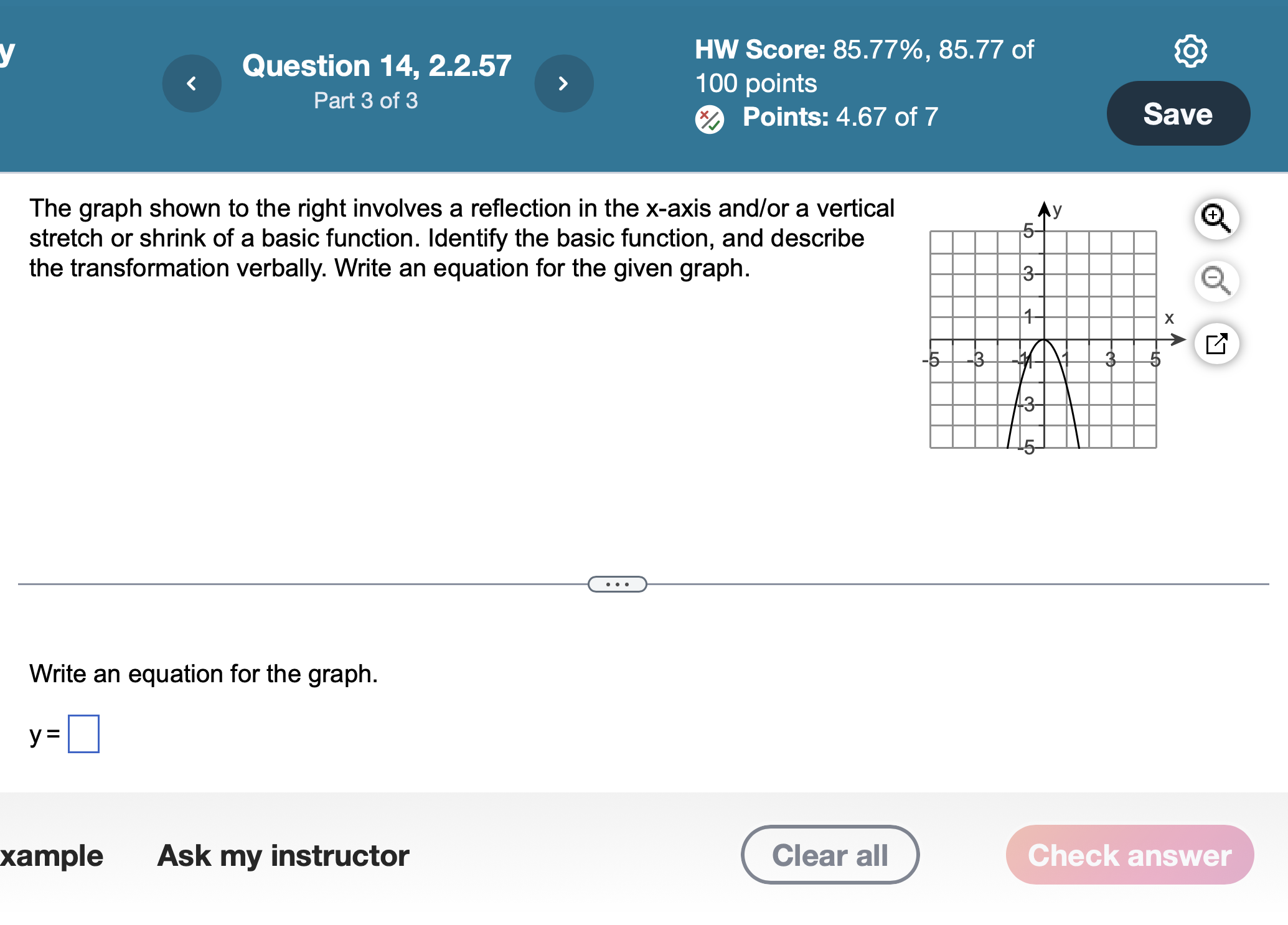 Solved Question 14, 2.2.57 HW Score: 85.77∘ Part 3 of 3 100 | Chegg.com