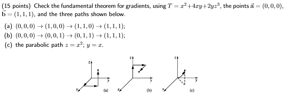 Solved (15 ﻿points) ﻿Check the fundamental theorem for | Chegg.com
