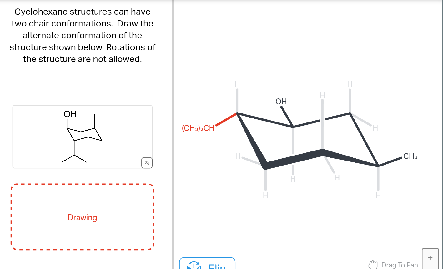 Solved Cyclohexane structures can have two chair | Chegg.com