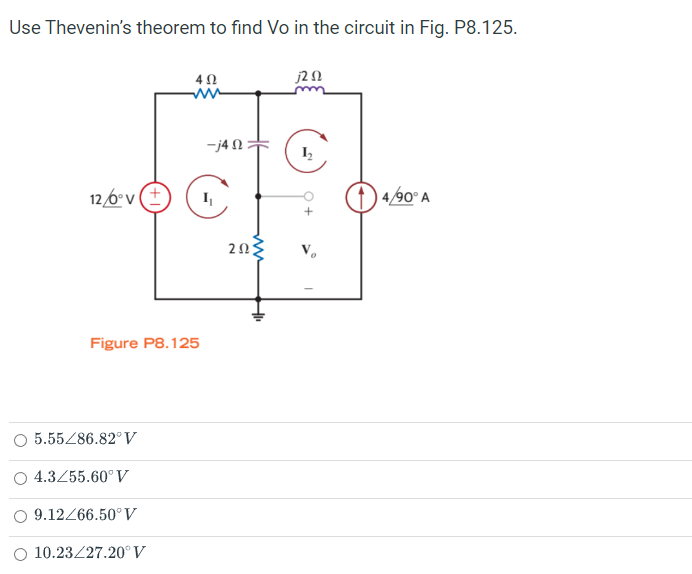 Solved Use Thevenin's theorem to find Vo in the circuit in | Chegg.com