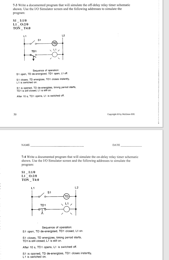 7-3 Write a documented program that will simulate the | Chegg.com