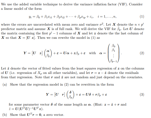 Solved We use the added variable technique to derive the | Chegg.com