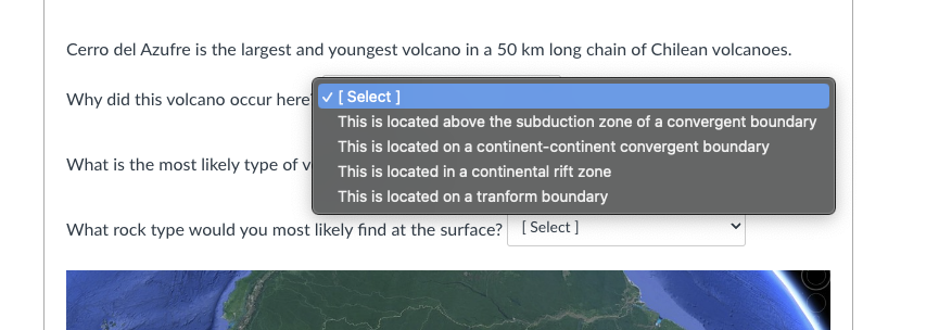 Solved erro del Azufre is the largest and youngest volcano | Chegg.com