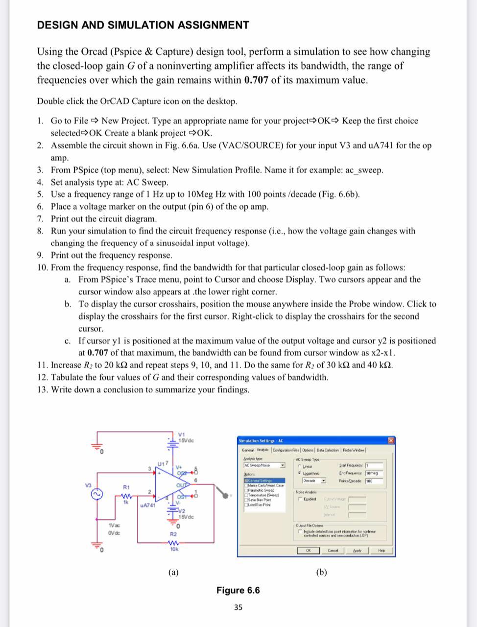 DESIGN AND SIMULATION ASSIGNMENT Using the Orcad | Chegg.com