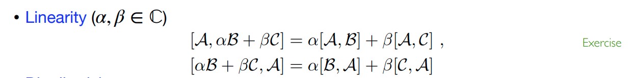 Solved 1.108 ﻿Prove the linearity properties of Commutators: | Chegg.com
