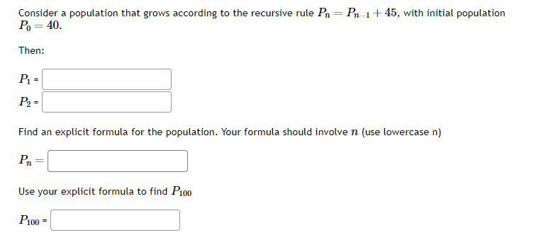 Solved Consider a population that grows according to the | Chegg.com