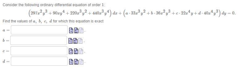 Solved Consider the following ordinary differential equation | Chegg.com
