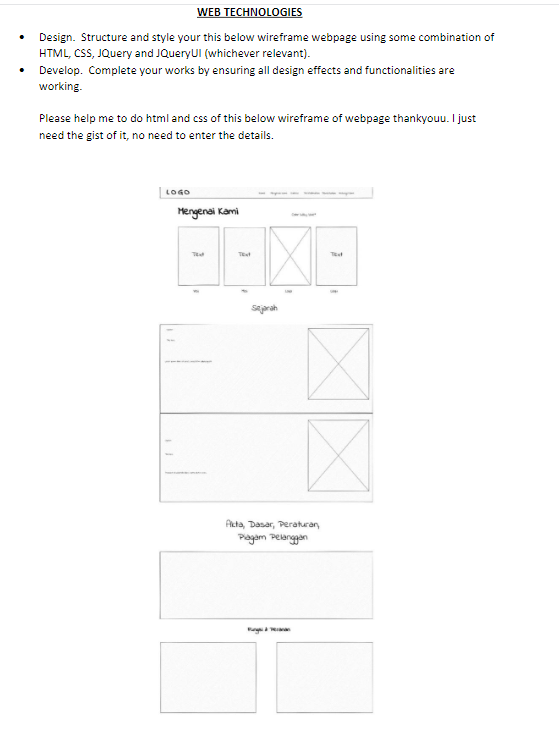 Solved - Design. Structure and style your this below | Chegg.com