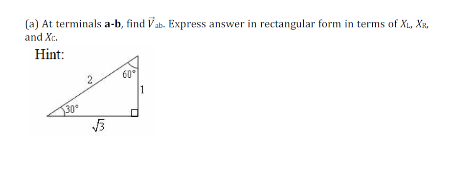 Solved For the circuit, XL, XR, and Xc are constants. Solve | Chegg.com