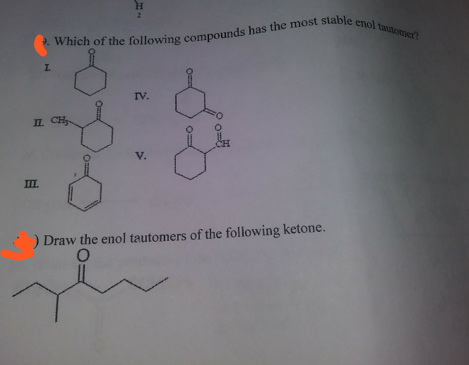 Solved ?which ofthe following compounds has the most stable | Chegg.com