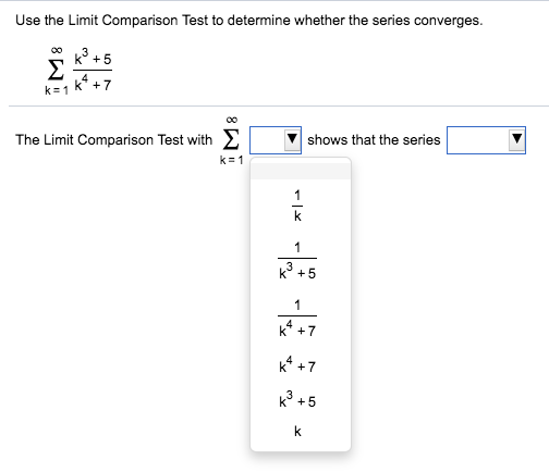 Solved Use the Limit Comparison Test to determine whether | Chegg.com