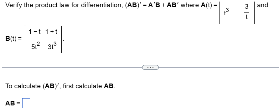Solved Verify the product law for differentiation, | Chegg.com