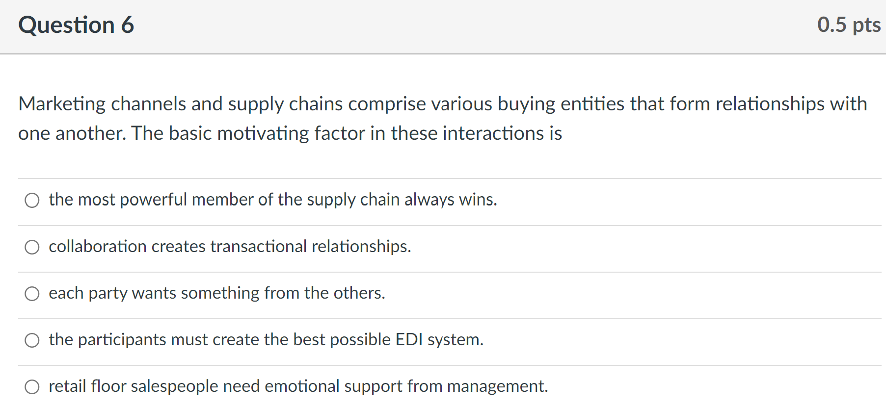 Solved Marketing channels and supply chains comprise various | Chegg.com