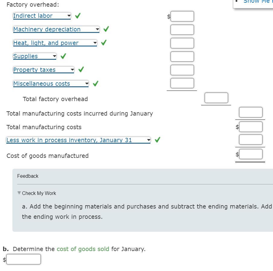 Solved Marching Ants Inc. Manufacturing Costs For the | Chegg.com