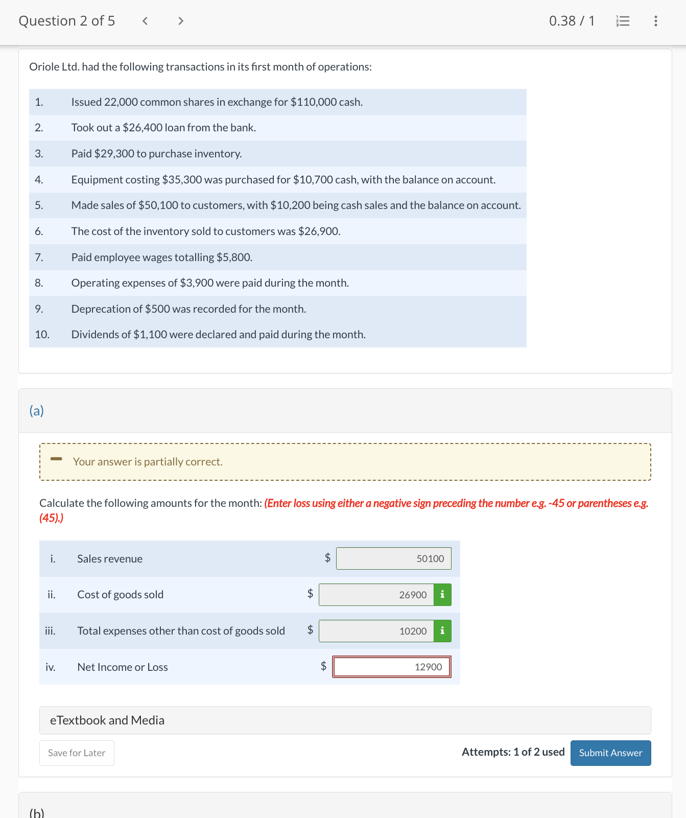 Solved Calculate the following amounts for the month: (Enter | Chegg.com
