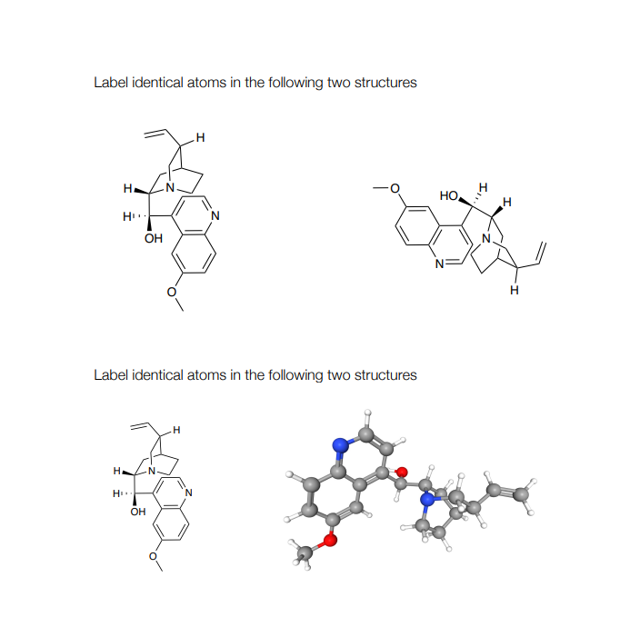 Label Identical Atoms In The Following 2