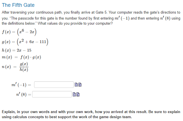 Solved The Fifth Gate After traversing your continuous path, | Chegg.com