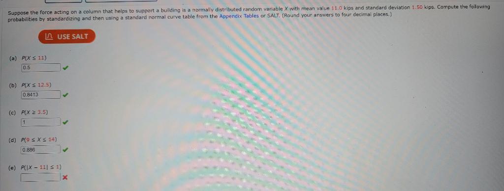 Solved probabilities by standardizing and then using a | Chegg.com