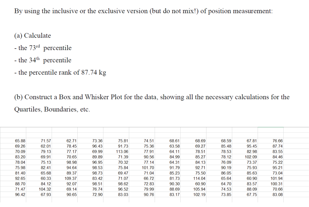 Solved By using the inclusive or the exclusive version (but | Chegg.com
