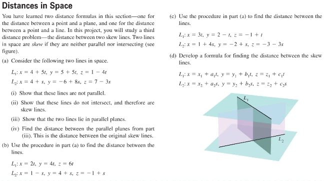 Solved Distances in Space You have learned two distance | Chegg.com