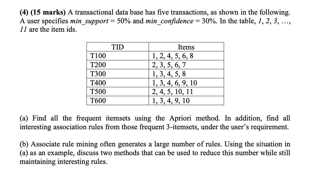 Solved This question is for a class called Data Mining. | Chegg.com