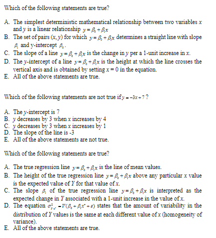Solved Which of the following statements are true? A. The | Chegg.com