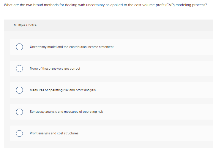 Solved What are the two broad methods for dealing with | Chegg.com