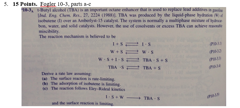 -3 AA t-Butyl alcohol (TBA) is an important octane | Chegg.com