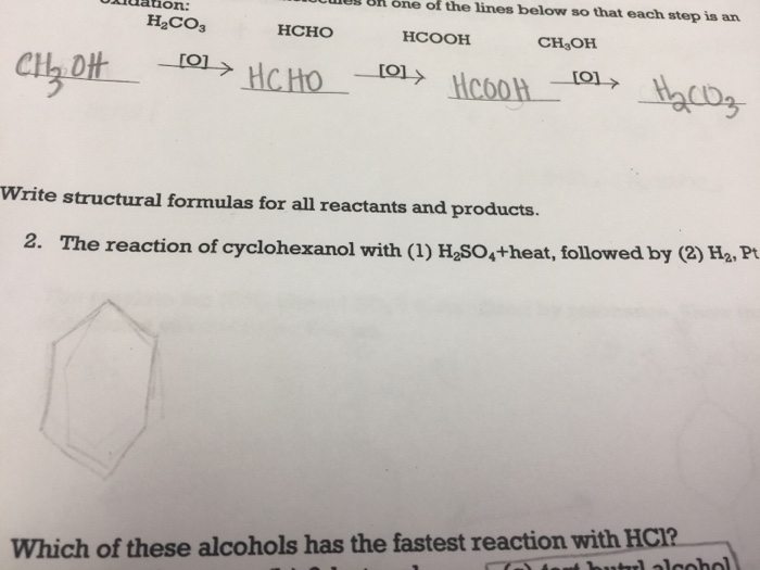 Solved Write structural formulas for all reactants and | Chegg.com